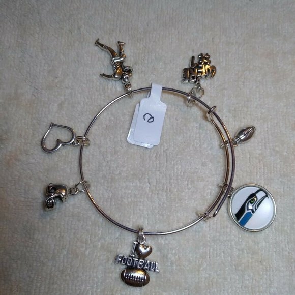 NFL | Jewelry | Seattle Seahawks Nfl Custom Expandable Charm Bracelet ...
